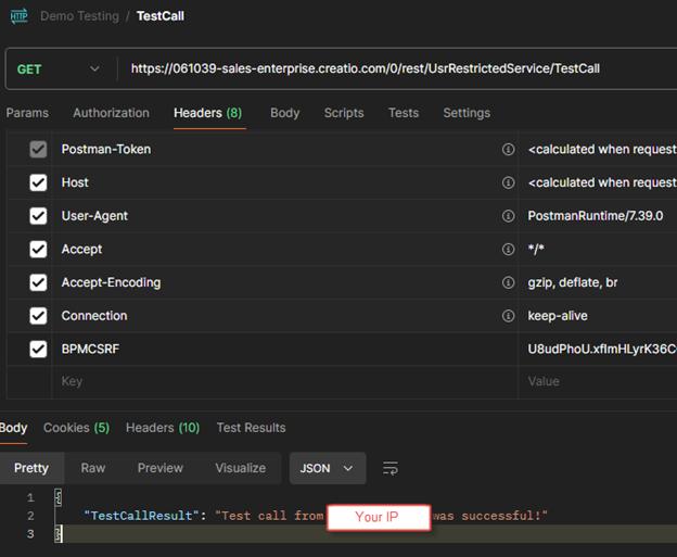 How to Use IP Address Filtering to Secure a Custom Creatio API